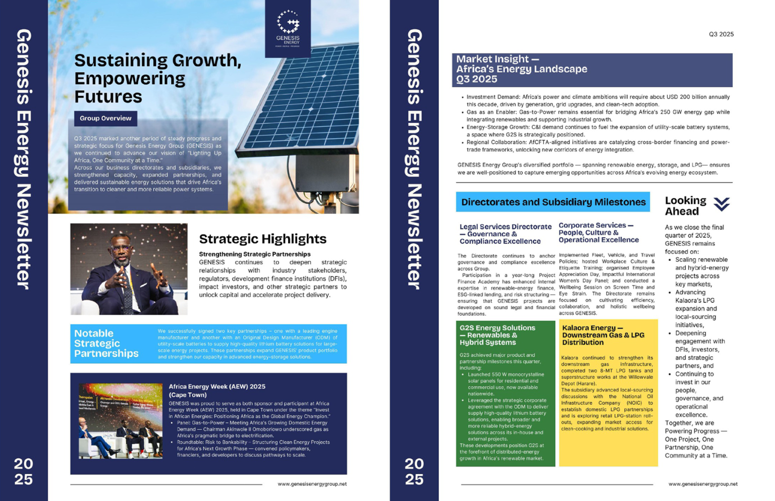 GENESIS ENERGY NEWSLETTER Q3 – Genesis Energy
